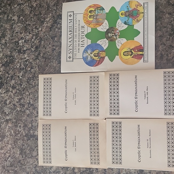 COPTIC SYNAXARIUM | Other | Lot Of 5 Coptic Orthodox Books Synaxarium ...